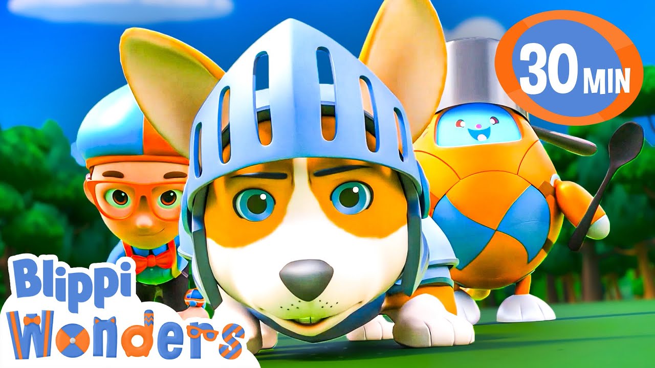 Friendly Knights | Blippi Wonders Fun Cartoons | Moonbug Kids Cartoon ...
