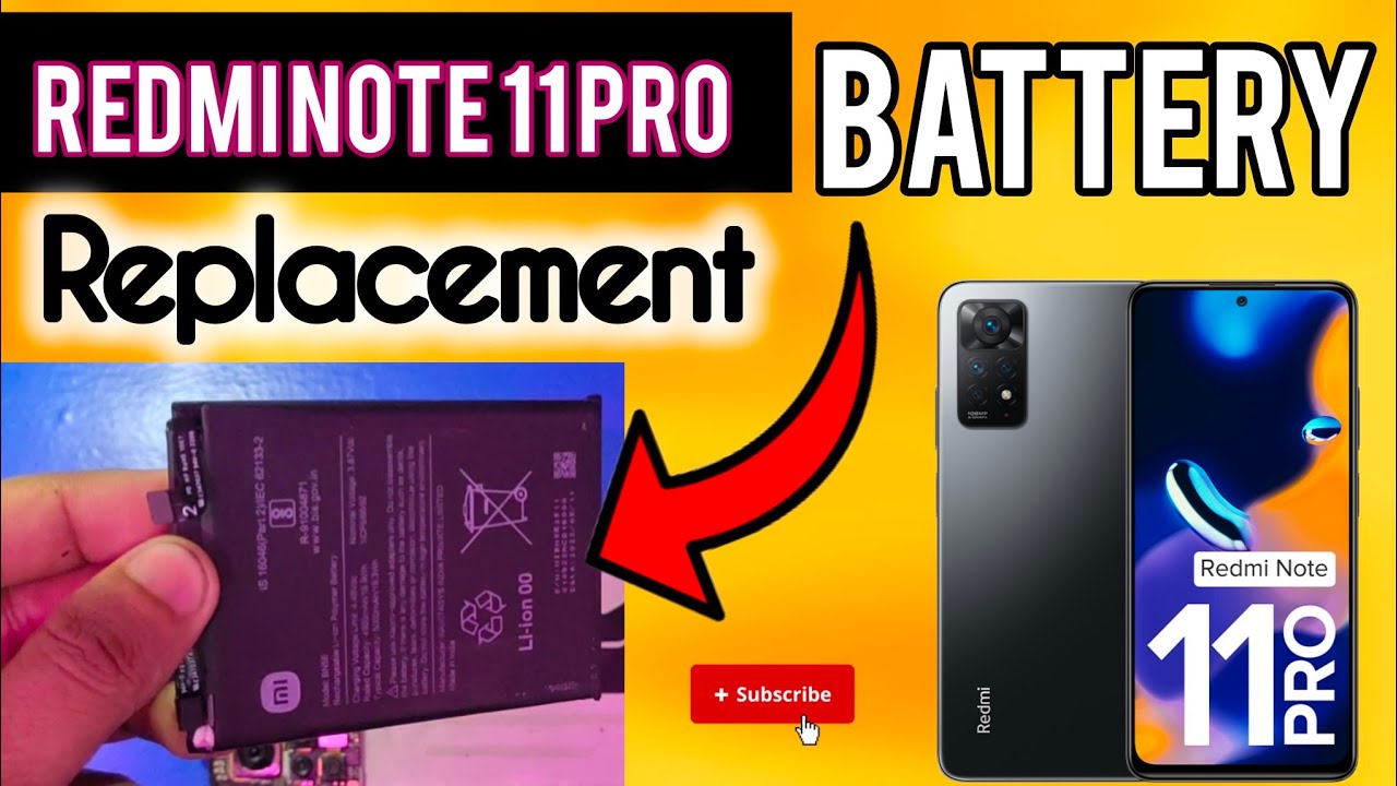 REDMI NOTE 11 PRO BATTERY REPLACEMENT | HOW TO CHANGE REDMI NOTE 11 PRO ...