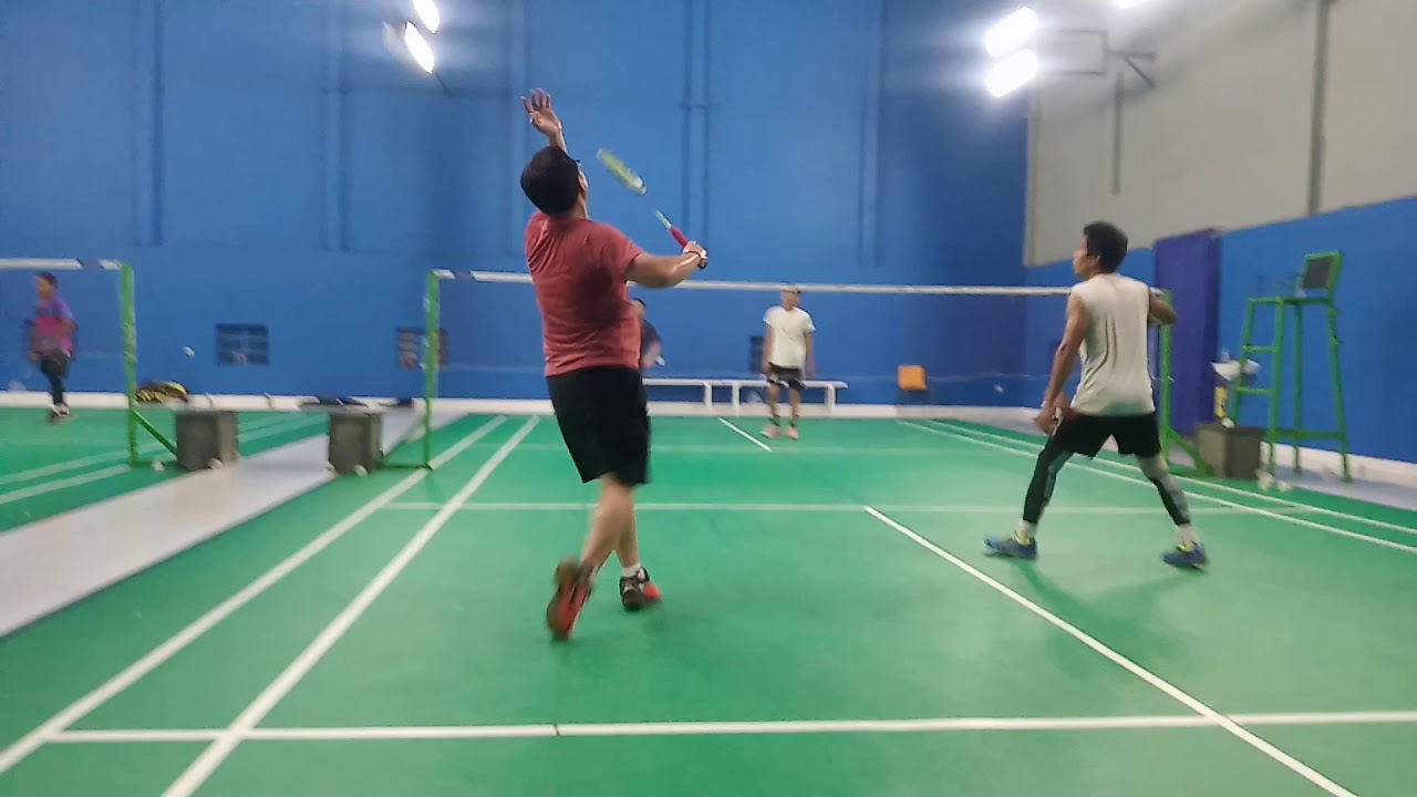 BANDMINTON GANDA PUTRA DAN BADMINTON GANDA CAMPURAN VLOG 1 // Double ...