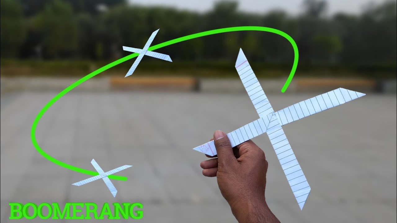 How To Make an Origami Boomerang | Come Back Paper Boomerang | Flying ...