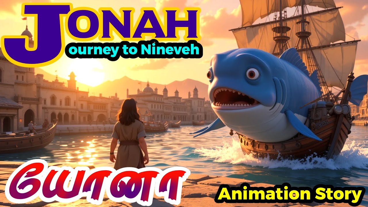 யோனா கதை | The Story of Jonah | Jonah and The Whale | Moral Stories in ...