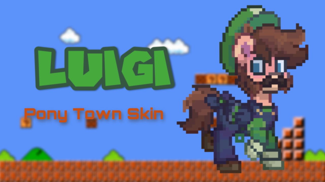 ⭐️ | Luigi Pony Town Skin Tutorial ~ Super Mario - YouTube