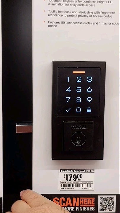 Weiser smart code touchpad - YouTube