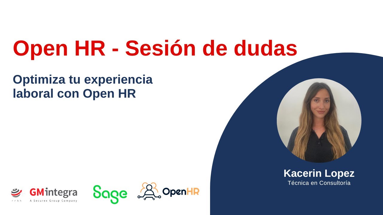 GM Integra RRHH - Sesión Novedades y Dudas Open HR - YouTube