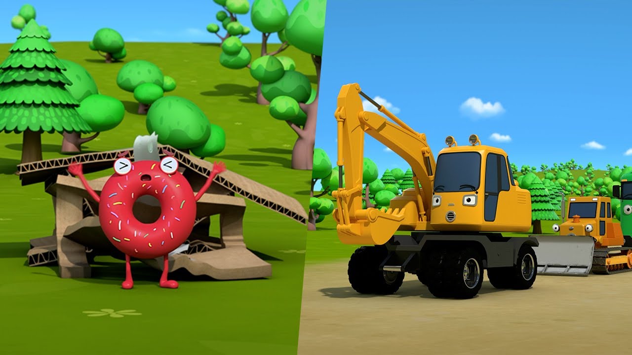 Strong Heavy Vehicles Songs | Learn Colors | Let's build a house ...