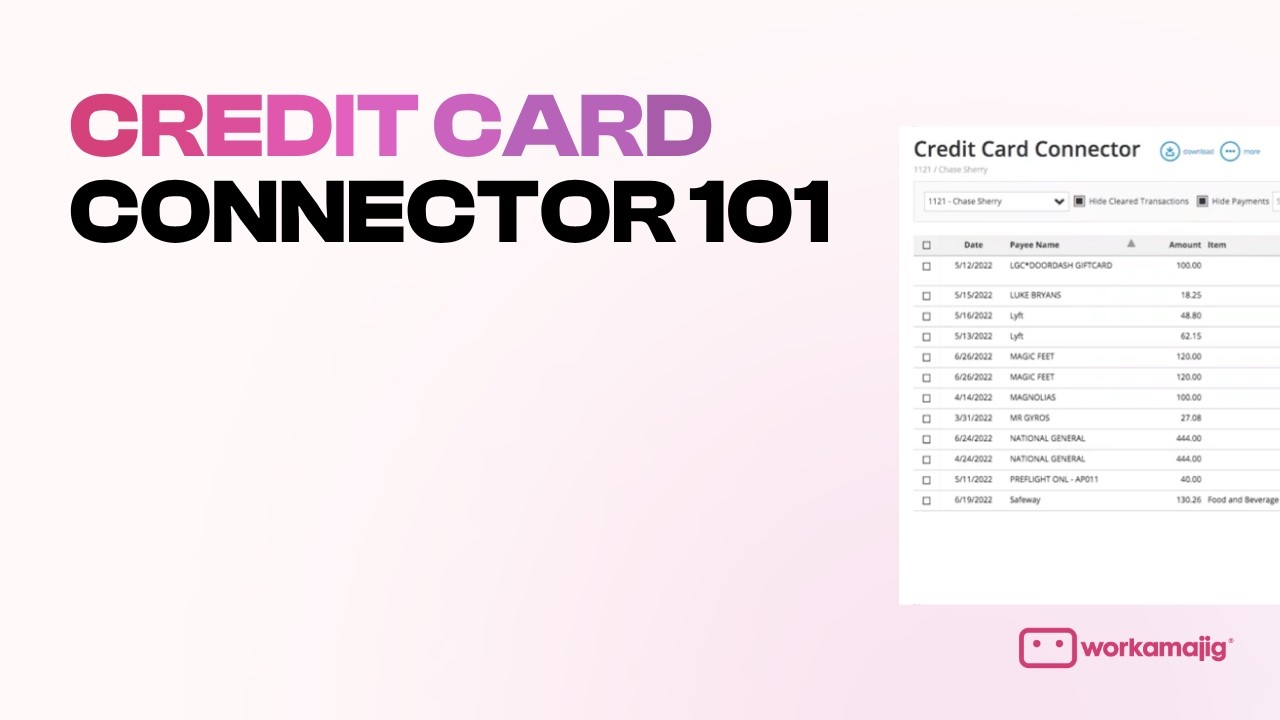 Credit Card Connector 101 - YouTube