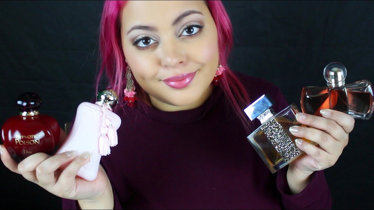 ASMR| Perfume Collection - Glass / Liquid / Tapping Sounds - YouTube