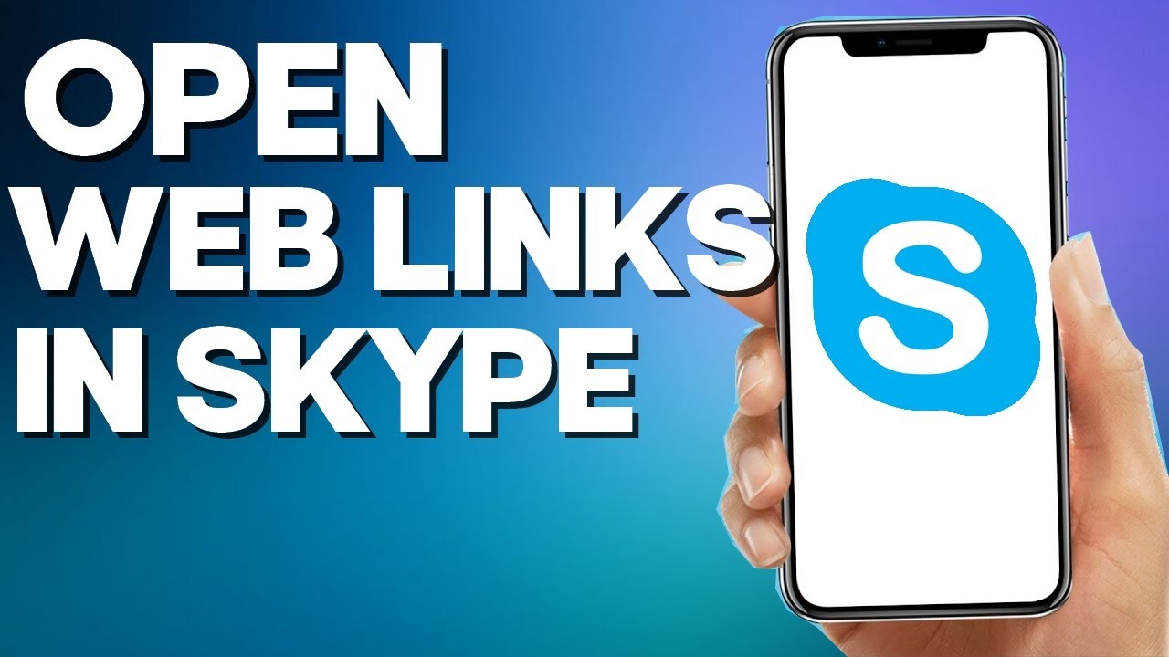How To Manage Web Link Open in Skype Mobile - YouTube