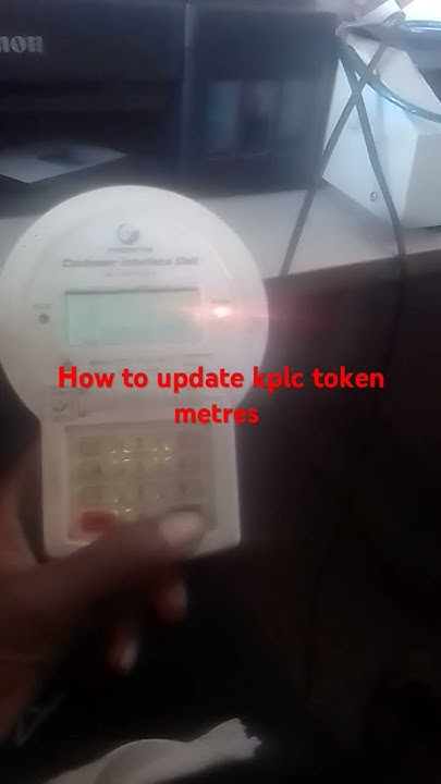 how to update kplc token meters kplc update meter token token kplc token metre - YouTube