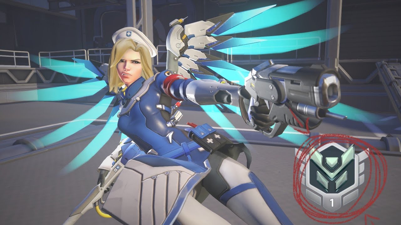 Silver Mercy in a platinum lobby 🤔 / mercy overwatch2 gameplay ...