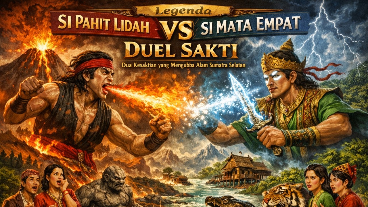 Legenda Si Pahit Lidah vs Si Mata Empat | Duel Sakti yang Mengubah Alam ...