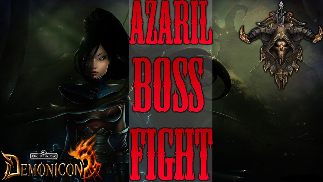 The Dark Eye Demonicon - Azaril Boss Fight [Hard Mode] - YouTube