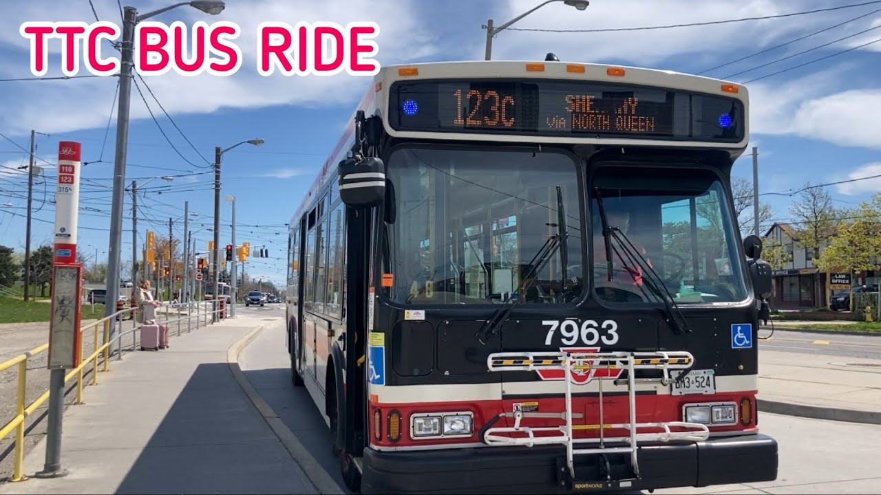 Toronto TTC 7963 123C Sherway Full Ride Incl Start up! 5/6/2023 - YouTube