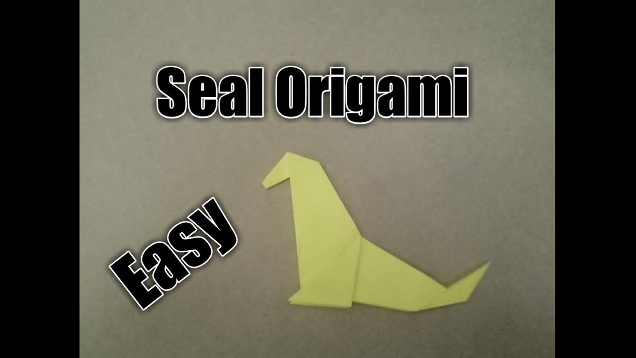 How to make Origami sea lions | Paper craft Easy - YouTube