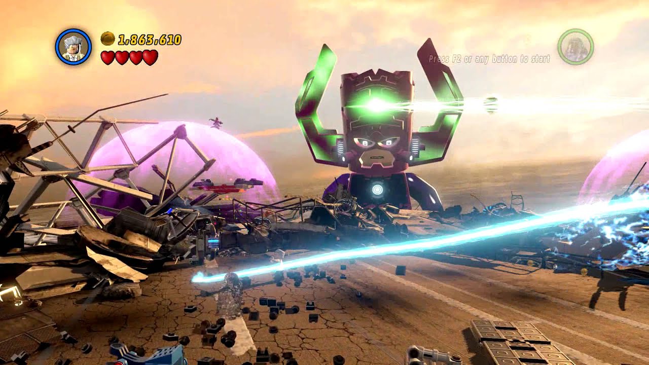 LEGO MARVEL Super Heroes - Emma Frost Helps Creating Wormhole (60 FPS ...