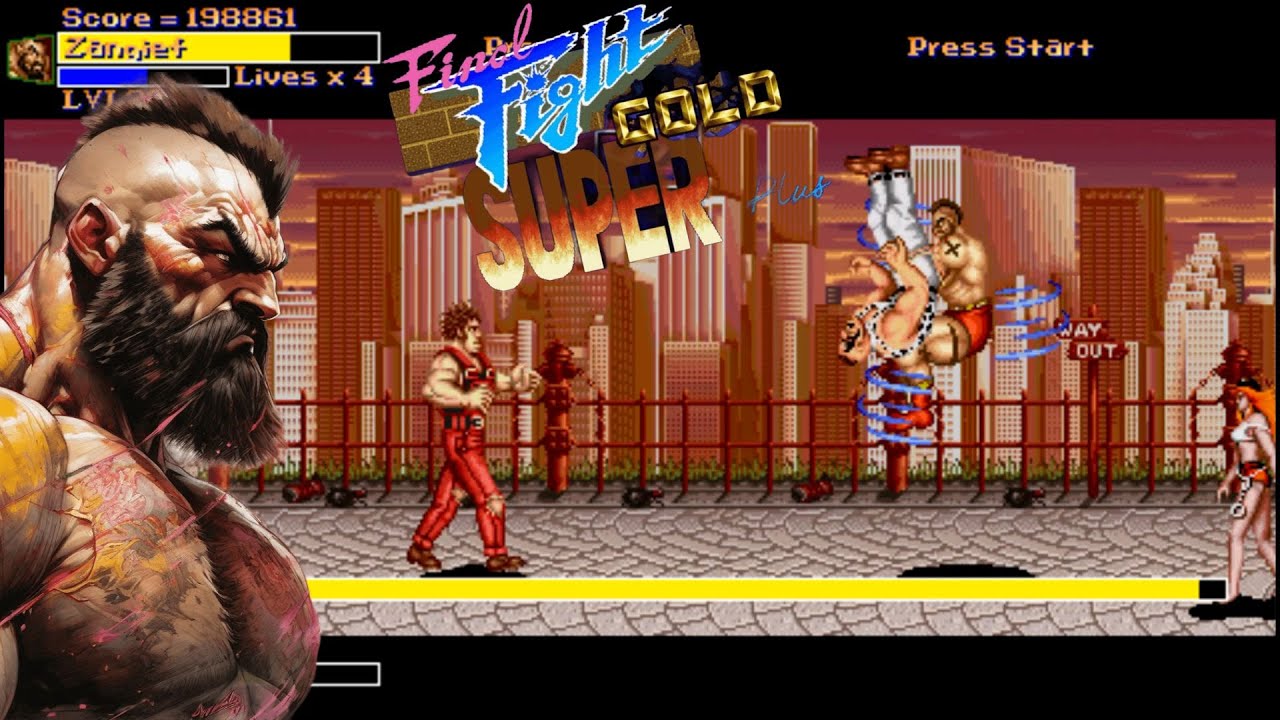FINAL FIGHT GOLD SUPER PLUS - OPEN BOR - INSANE ZANGIEF - LONGPLAY ...