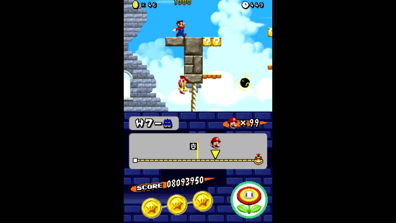 NSMB Level Hack - World 7-Castle - YouTube