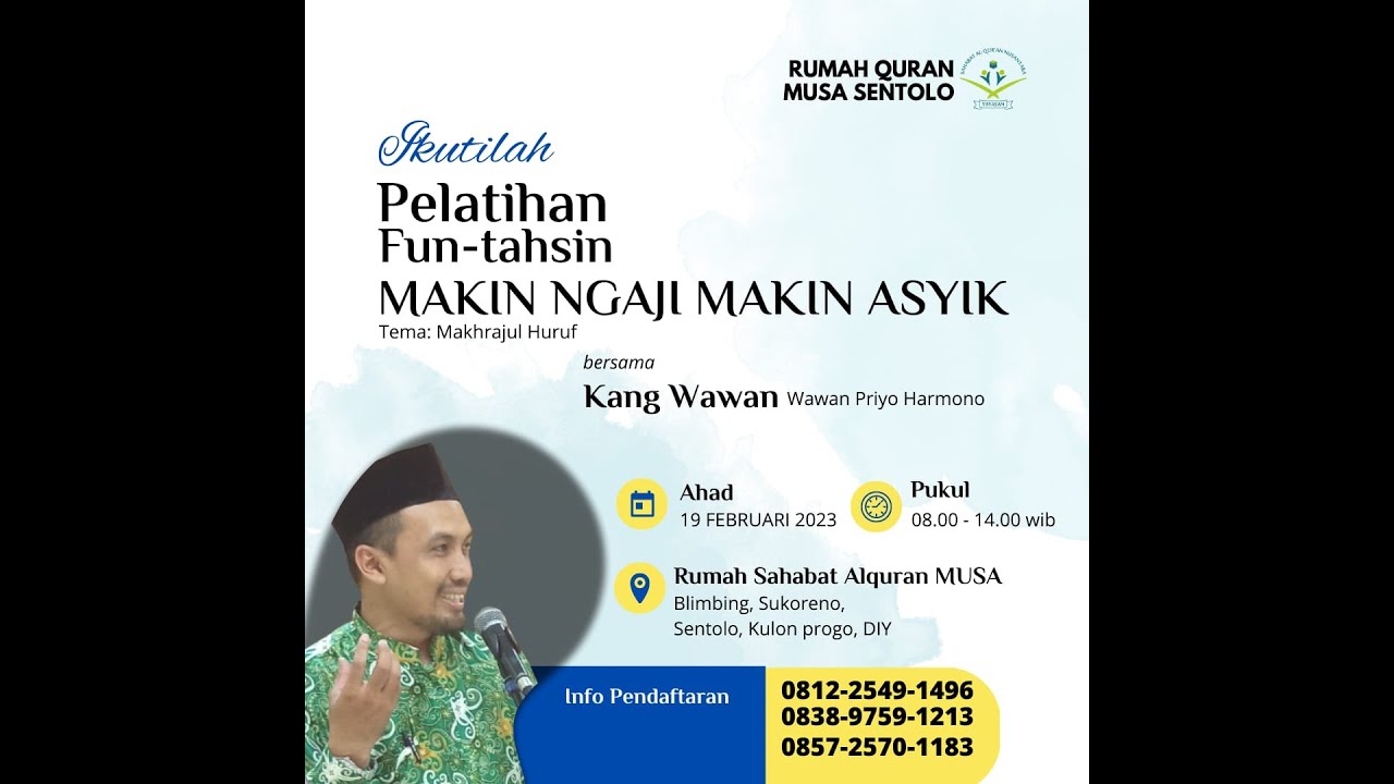 Turut Memviralkan: Pelatihan Fun-Tahsin. Makin Ngaji, Makin Asyik ...