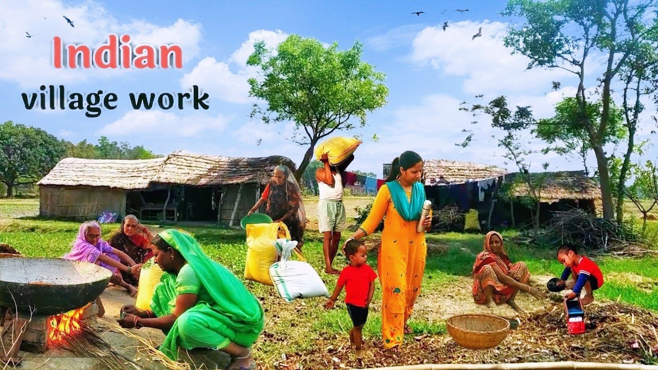 indian village work || indian village life || up village life ...