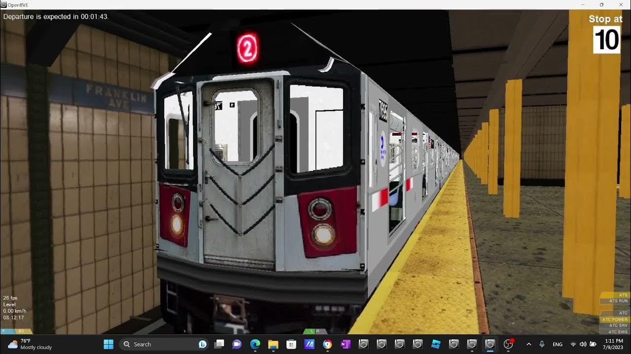 Openbve Gameplay Simulator NYCT IRT V10 R142A 2 train to Wakefield 241st Street - YouTube
