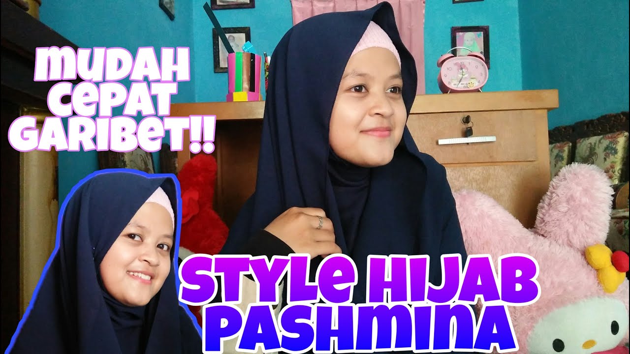 TUTORIAL HIJAB PASHMINA MENUTUP DADA - YouTube