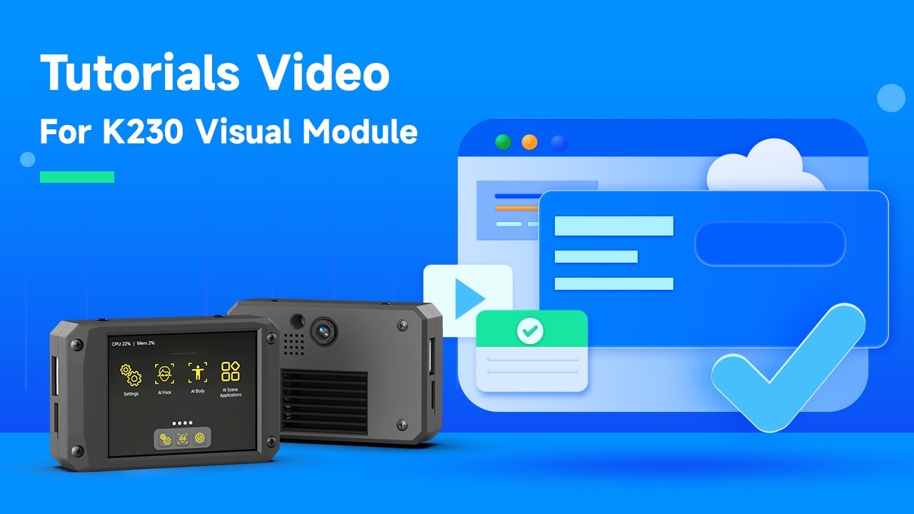 Yahboom K230 vision module 2. Basic Courses - 4 Buttons - YouTube