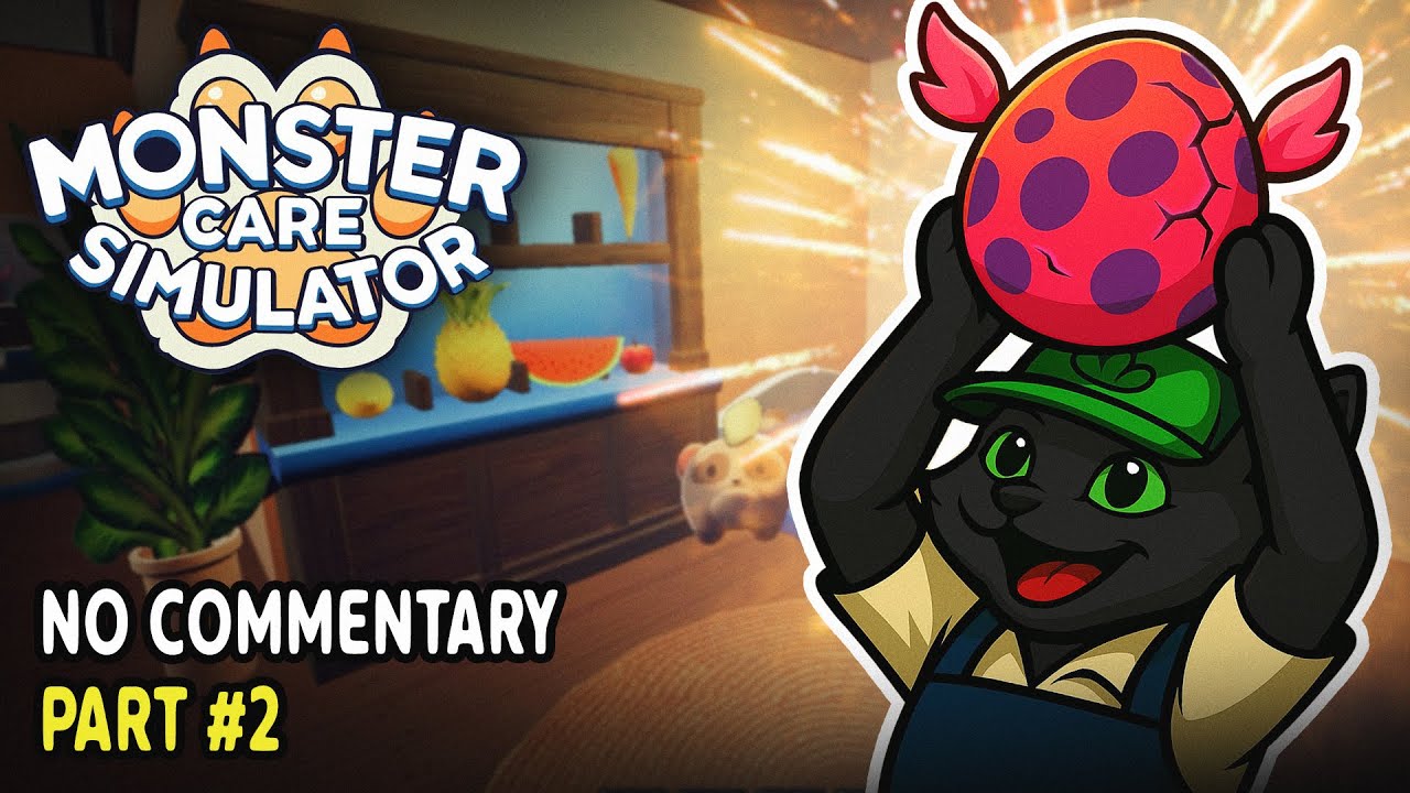 RAISING MY FIRST MONSTER Monster Care Simulator PART #2 | No Commentary ...