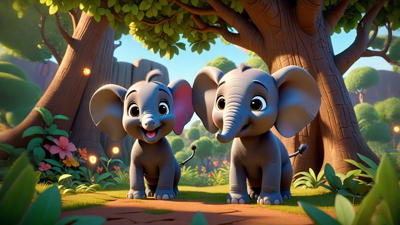 Four Baby Elephants Know Their Letters + More Nursery Rhymes & Kids ...