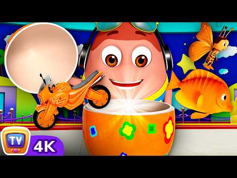 Learn ORANGE Color | Surprise Eggs Colors Ball Pit Show | ChuChu TV #ChuChuTV100M