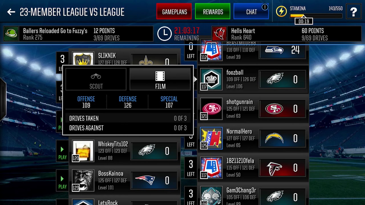 madden mobile 18 lvl match 019 - 129 defense level 200😨 - YouTube
