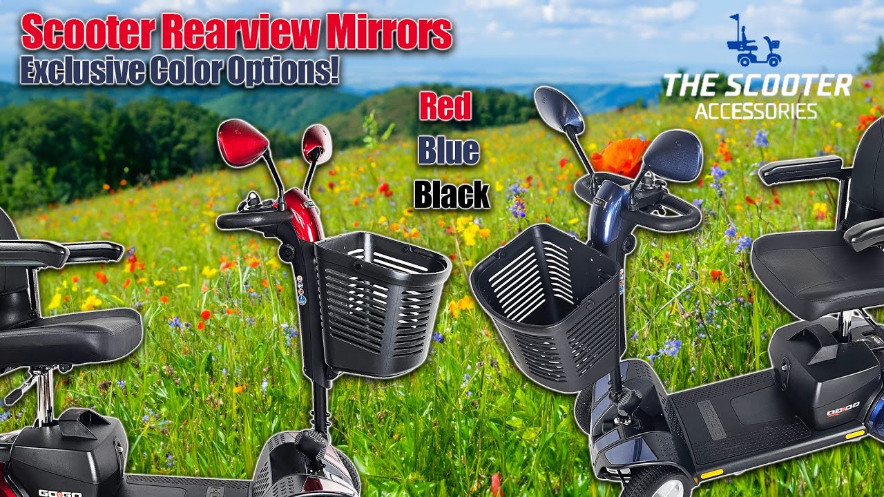 SCOOTER REARVIEW MIRRORS | Exclusive Color Options Available! Mobility ...