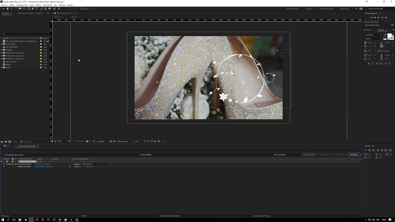 Importar de After Effect a Formato de Video - YouTube