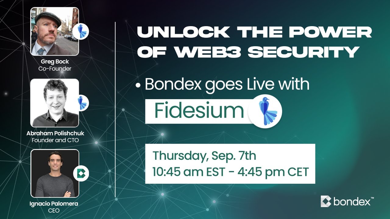 Unlock the Power of Web3 Security with Bondex and Fidesium - YouTube