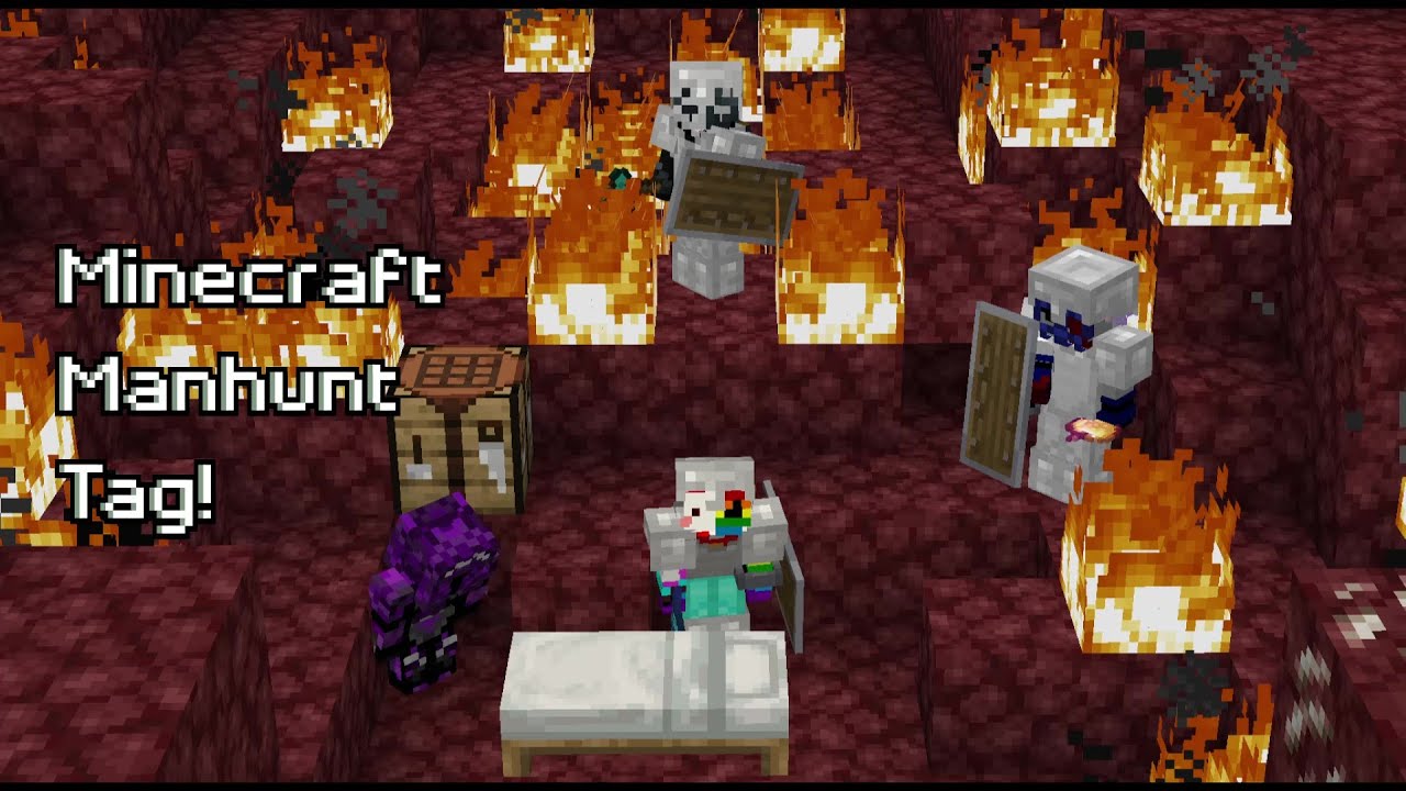 Minecraft Manhunt Tag! - YouTube