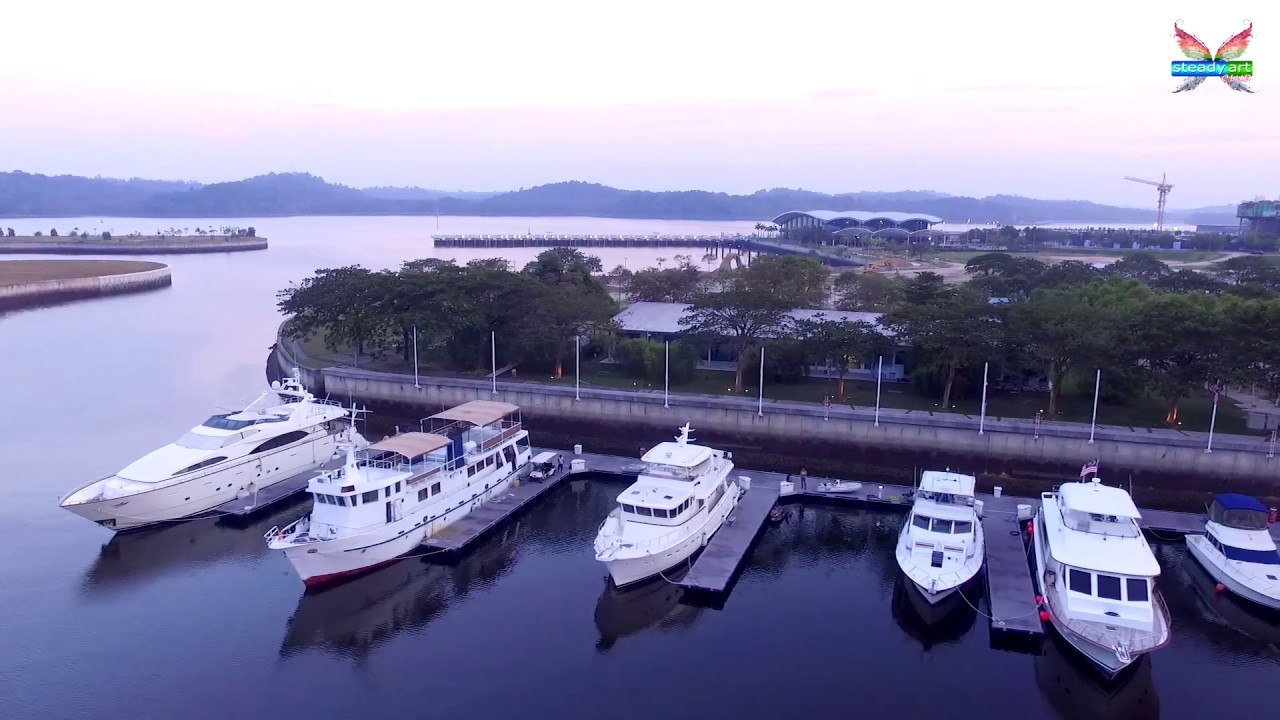 Beauty View From Puteri Harbour Sky JB【DJI Aerial Drone Filming】 - YouTube