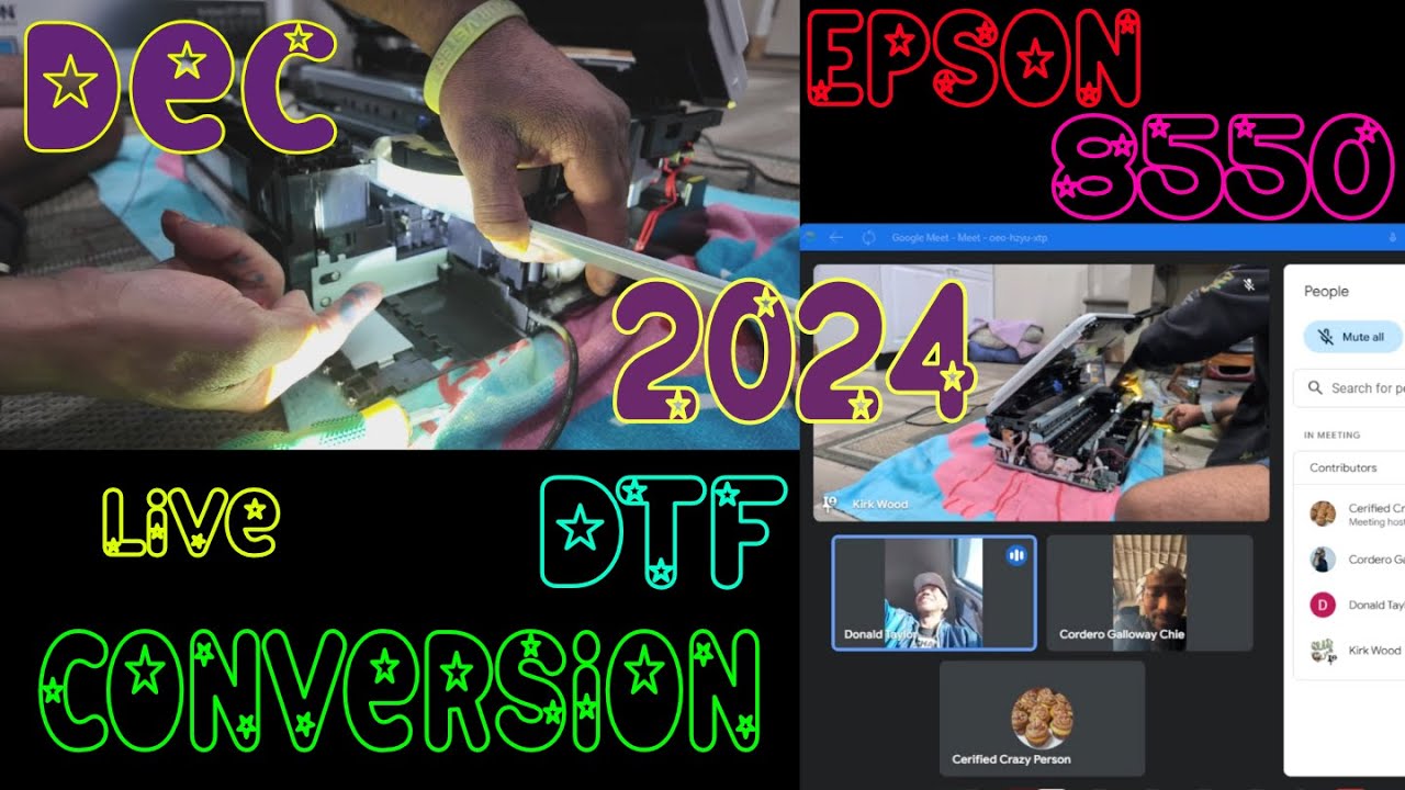Dec 2024 Epson 8550 Live DTF conversion - YouTube