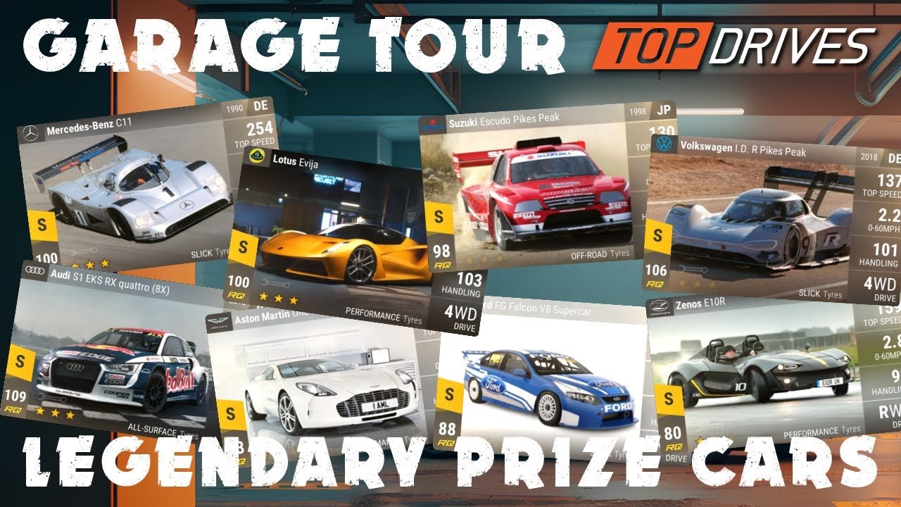 Top Drives - Overview of Legendary Prize Cars - YouTube