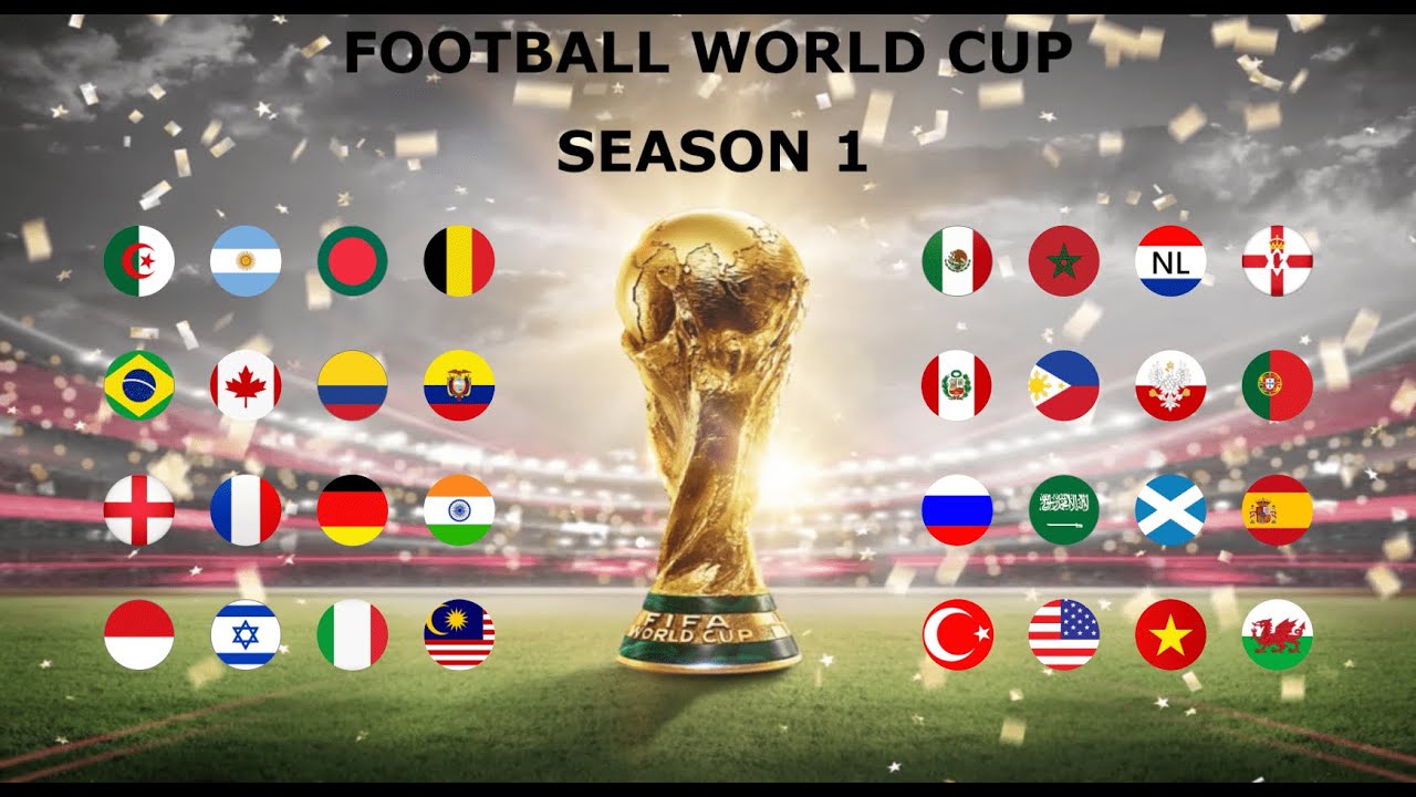 Football World Cup Season 1 / The Marble Race Countryballs - YouTube