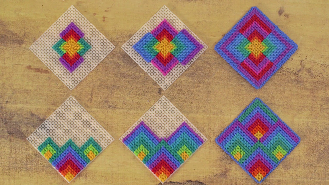 Needlepoint Coaster Kit - YouTube