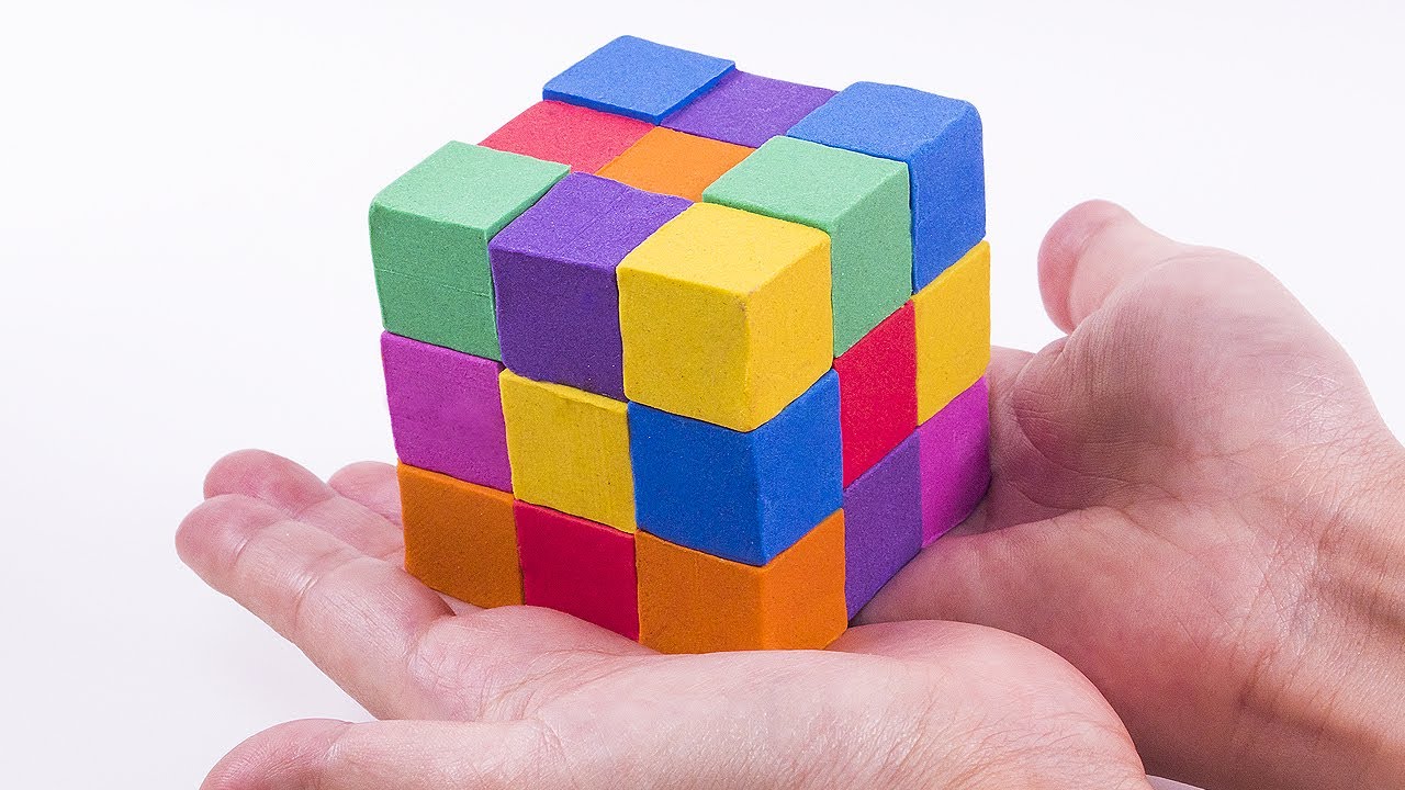 DIY How to Make Kinetic Sand Mini Cube Mad Mattr Skwooshi Baby Learn ...