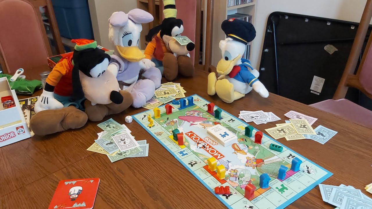 DFN Donald Daisy Goofy and Gordon Play Monopoly Juinor!! Ep 685 - YouTube