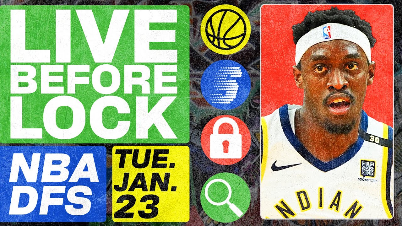 NBA DFS Deeper Dive & Live Before Lock (Tuesday 1/23/24) | DraftKings ...