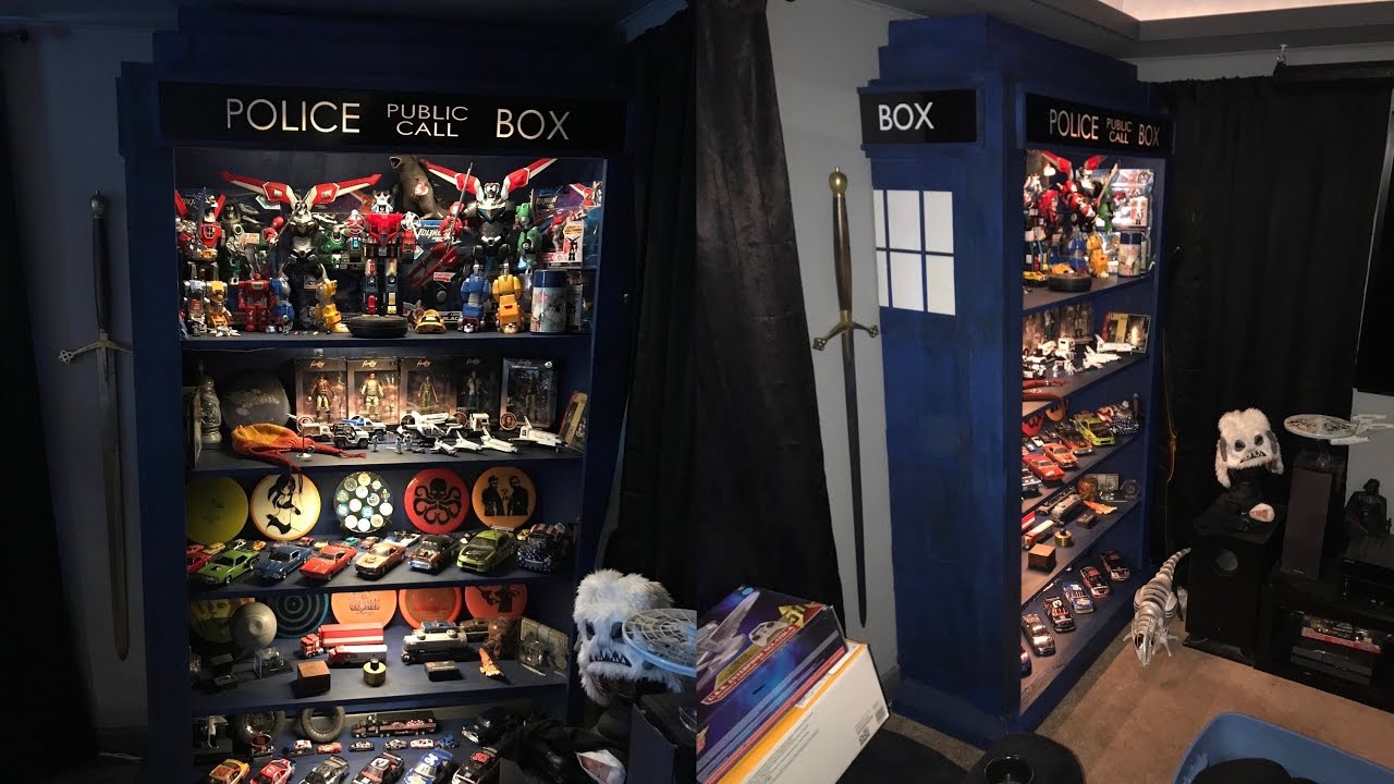Dr Who Tardis Display Shelf Build - YouTube