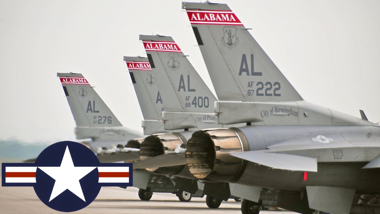 US Air Force. Powerful F-16C Fighting Falcon fighters at Bagram Air ...
