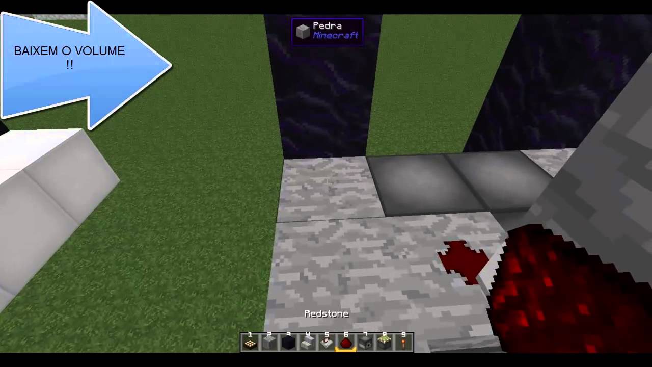 MINECRAFT - como fazer portal de redstone - YouTube