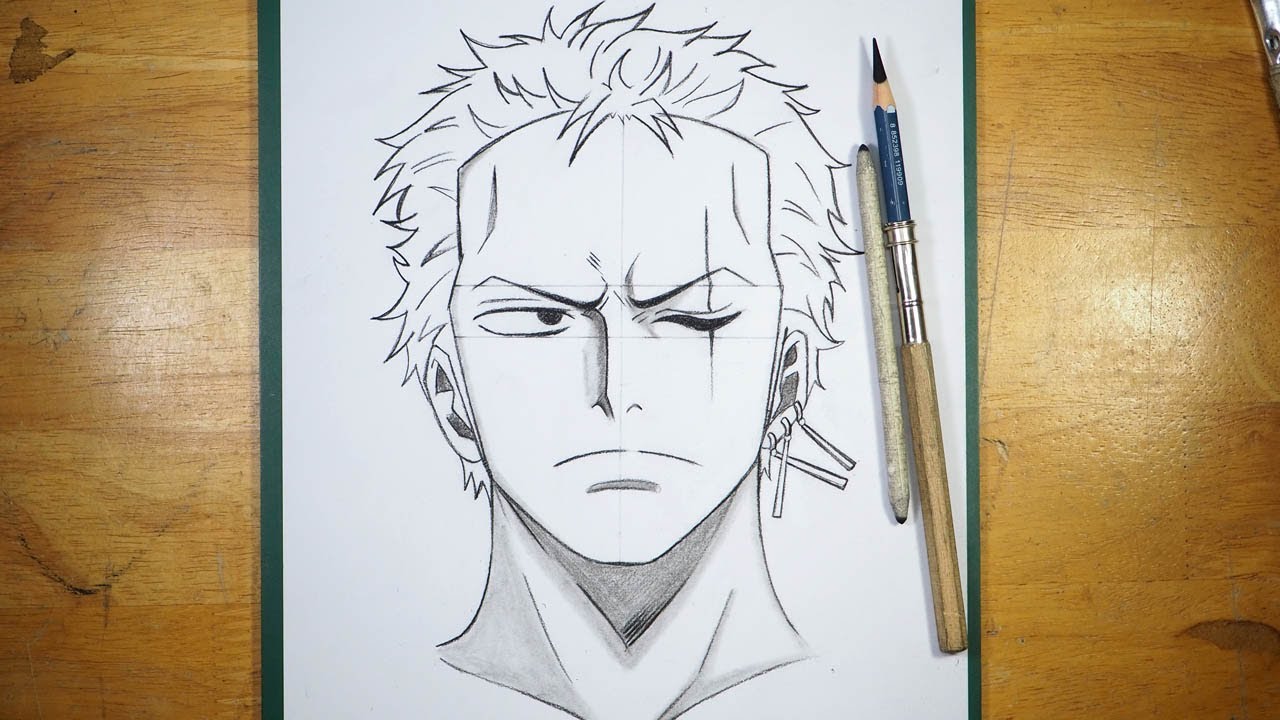 How to Draw Zoro | Step by Step Easy | Beginner Drawing - YouTube