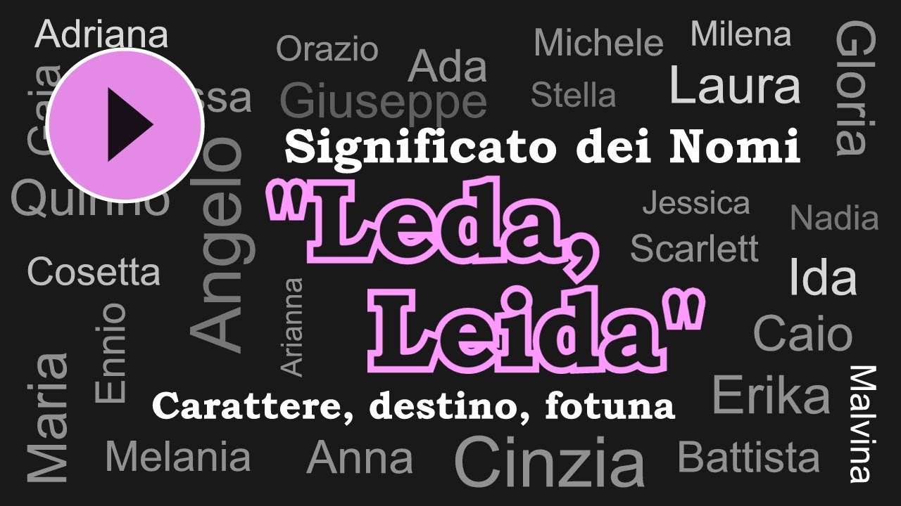 Leda, Ledo, Leida, Leodino, "Il Significato dei Nomi" Etimologia ...
