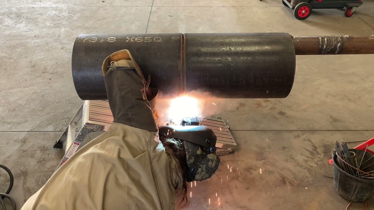 Welding In The 5G position - SHORT WELDING VIDEO - YouTube