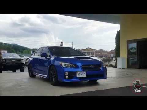 Aggressive Subaru wrx STI at the Island (Pigeon Forge)