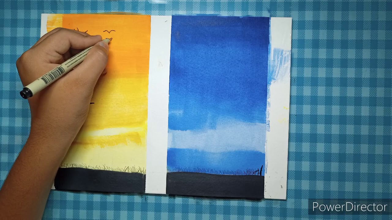 Acrylic colour drawing - YouTube